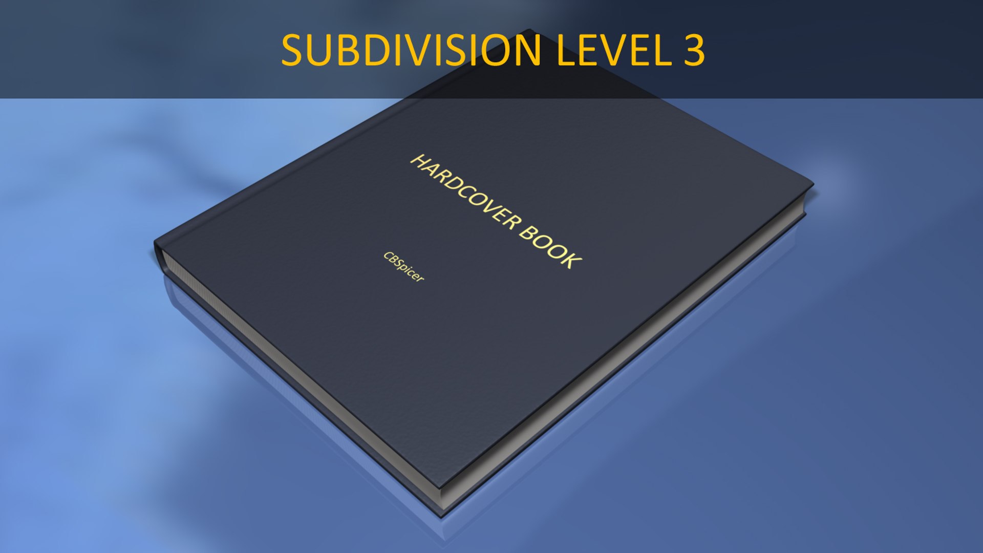 3d model hardcover book binding