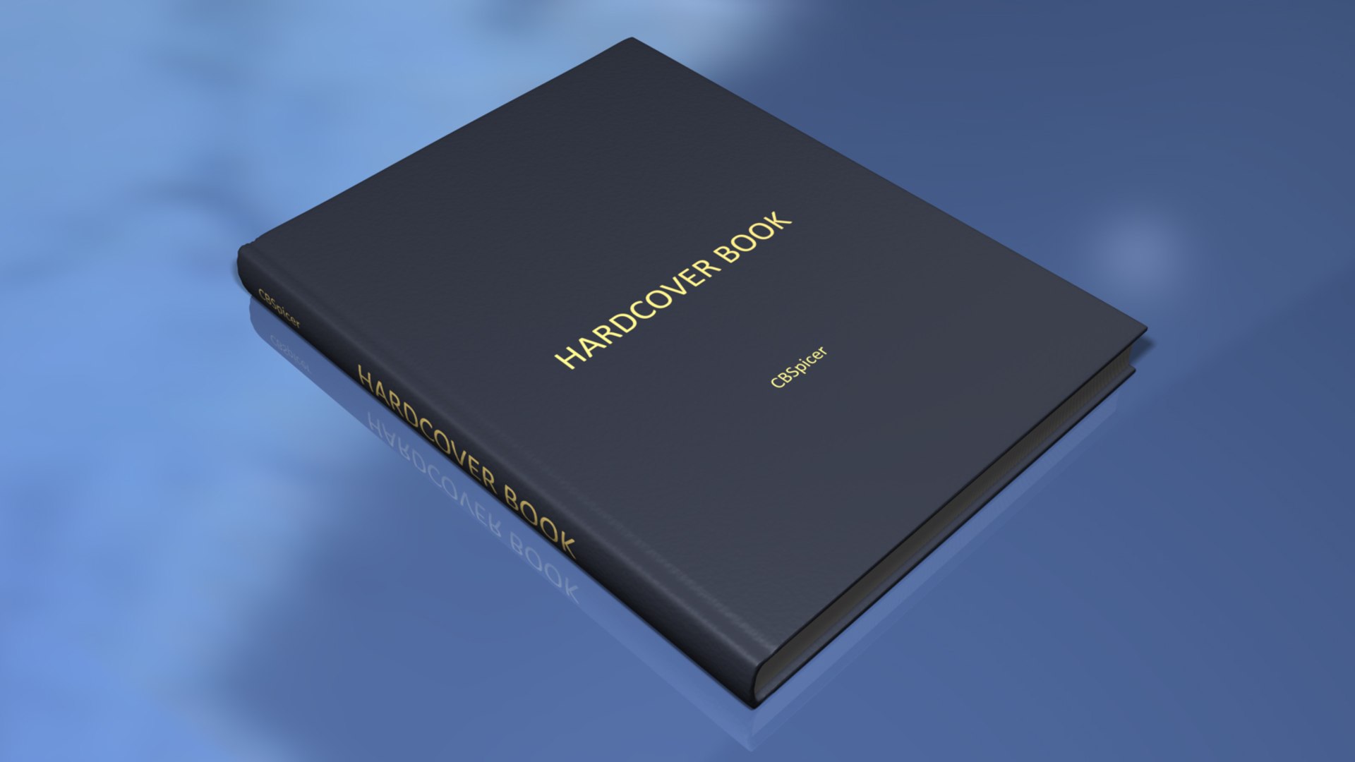 3d model hardcover book binding