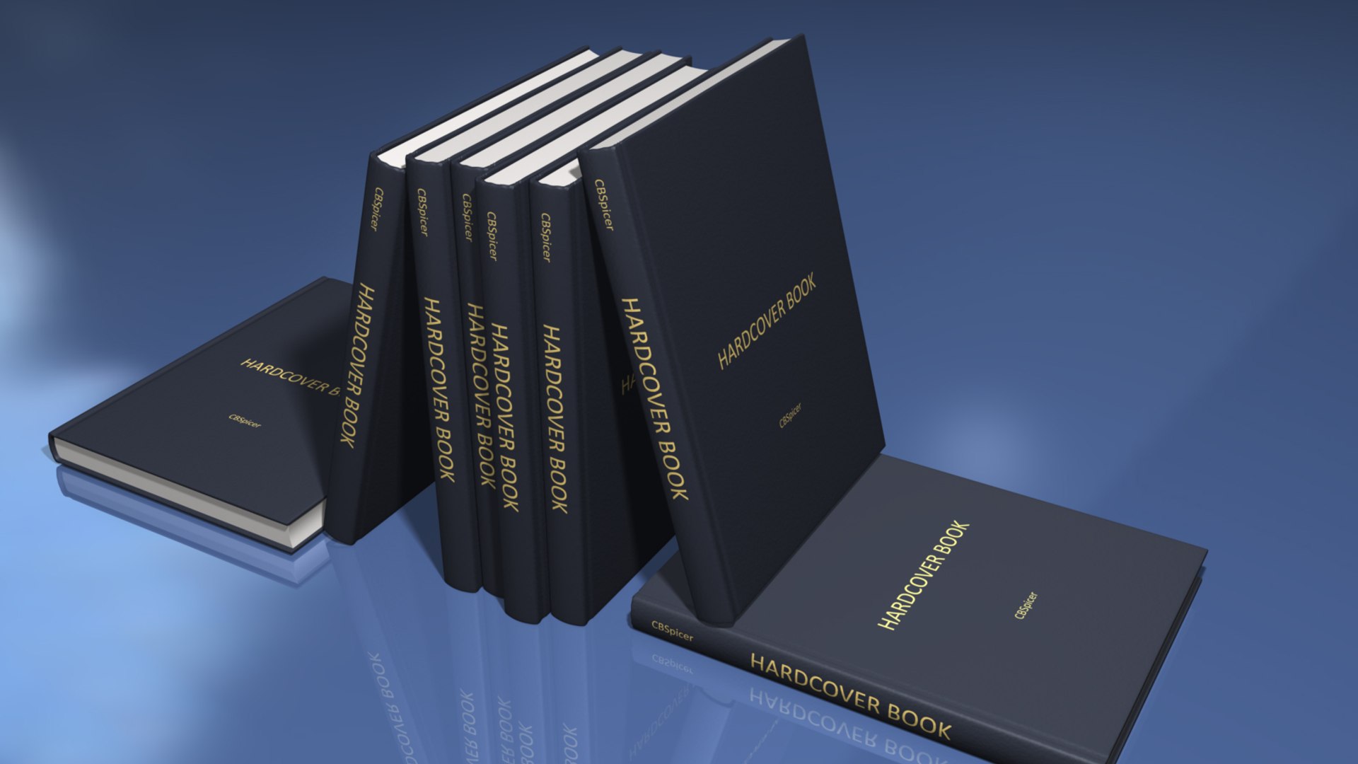 3d model hardcover book binding