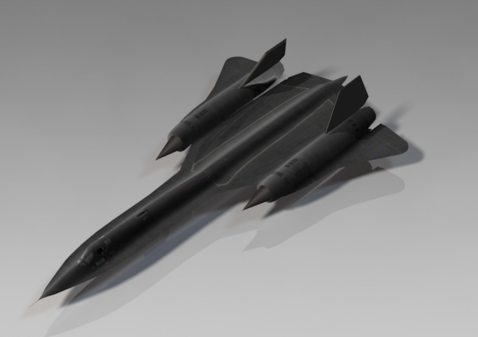 Sr-71 Blackbird Bomber Plane 3d C4d