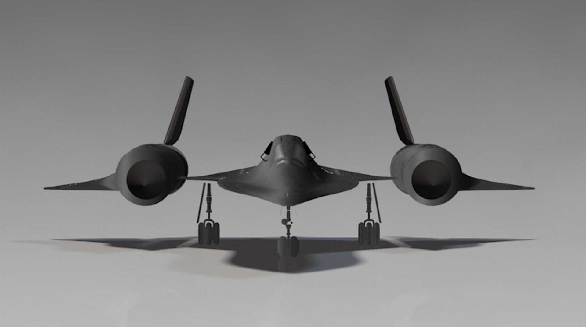 Sr-71 Blackbird Bomber Plane 3d C4d