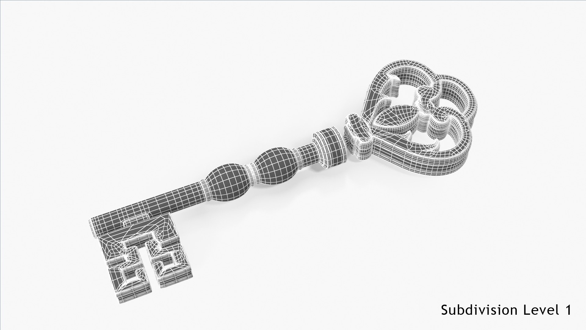 Key Silver 12 3D Model - TurboSquid 2005891