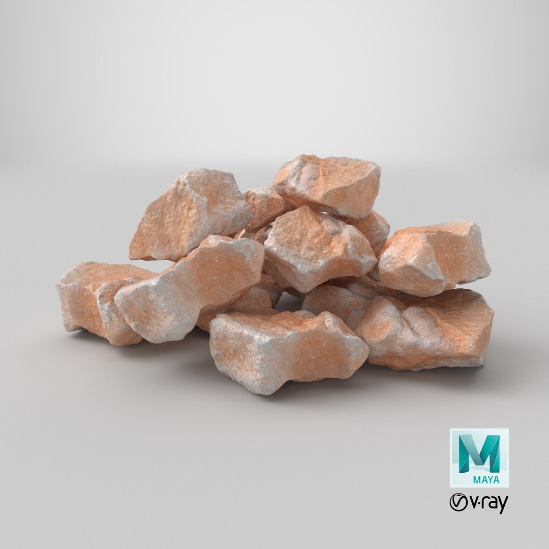 3D Himalayan Salt Pile - TurboSquid 2425009