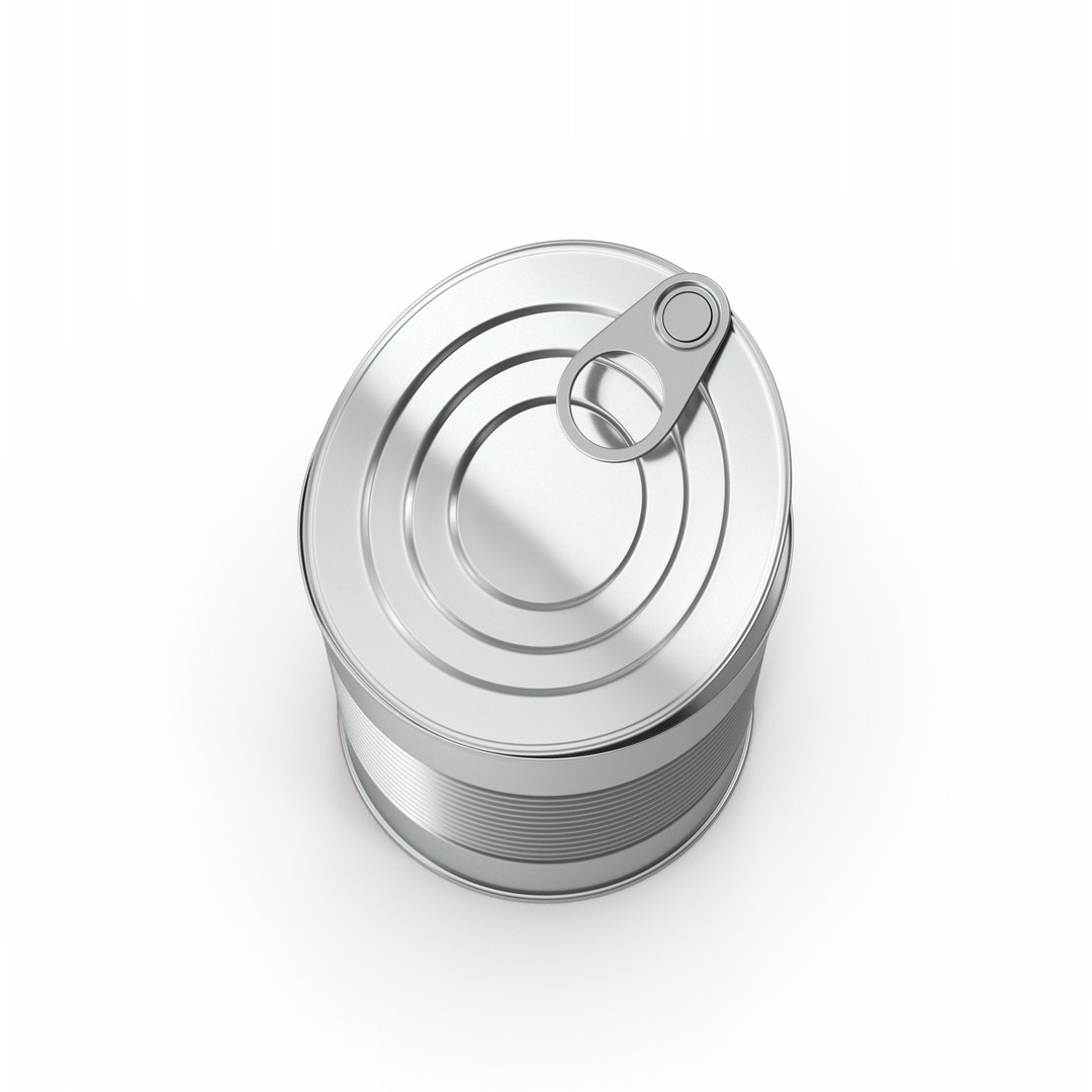 3D Tin Can Opened - TurboSquid 2251648