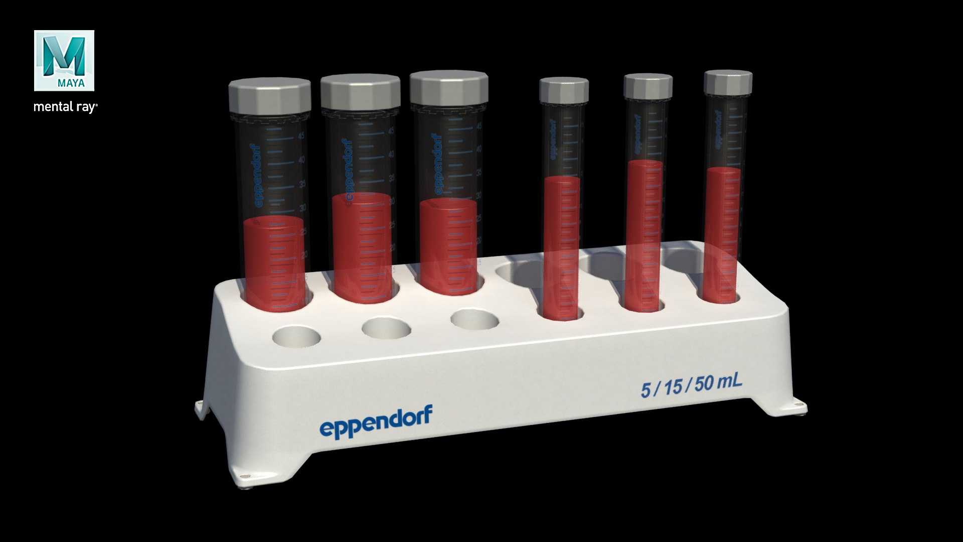 3D Model Eppendorf Tube Rack 5 - TurboSquid 1457997