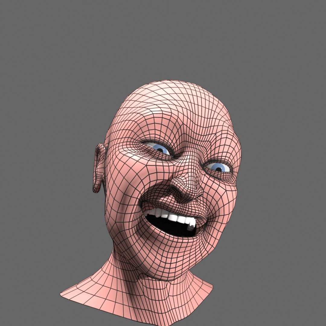 3D Rigged Head - TurboSquid 1366486