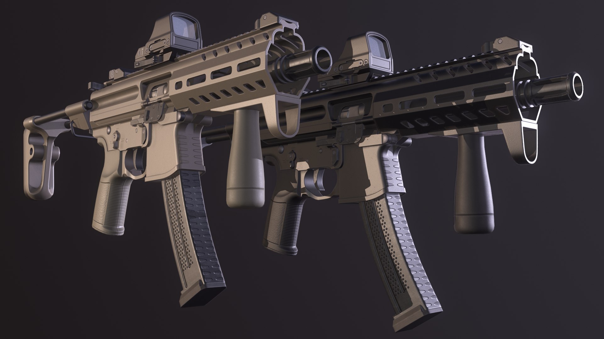 3D Model MPX SMG Model - TurboSquid 2030903