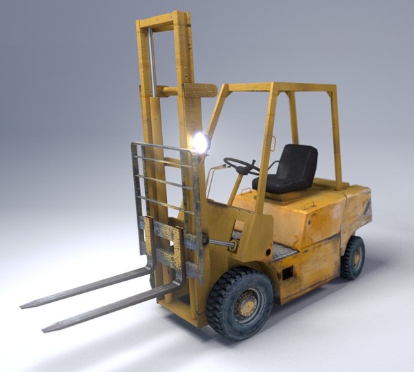 3d forklift realistic model