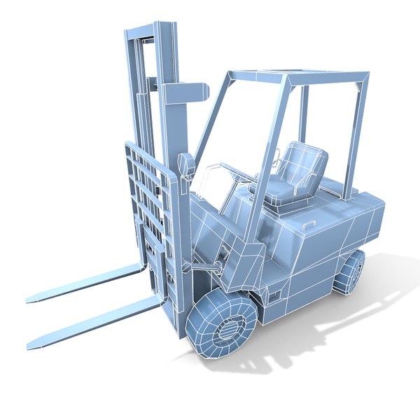 3d forklift realistic model