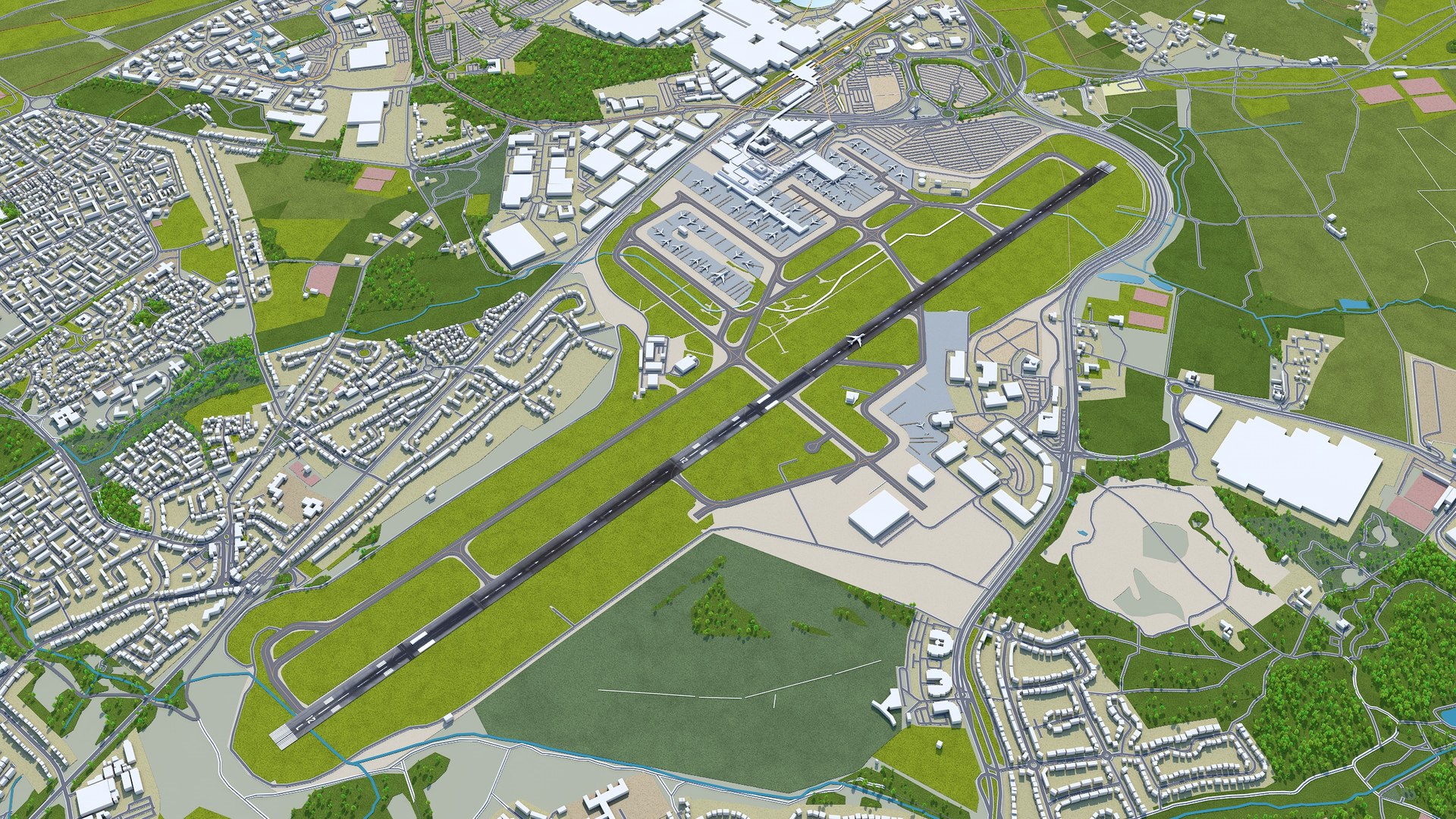 Birmingham Airport 3D - TurboSquid 2051749
