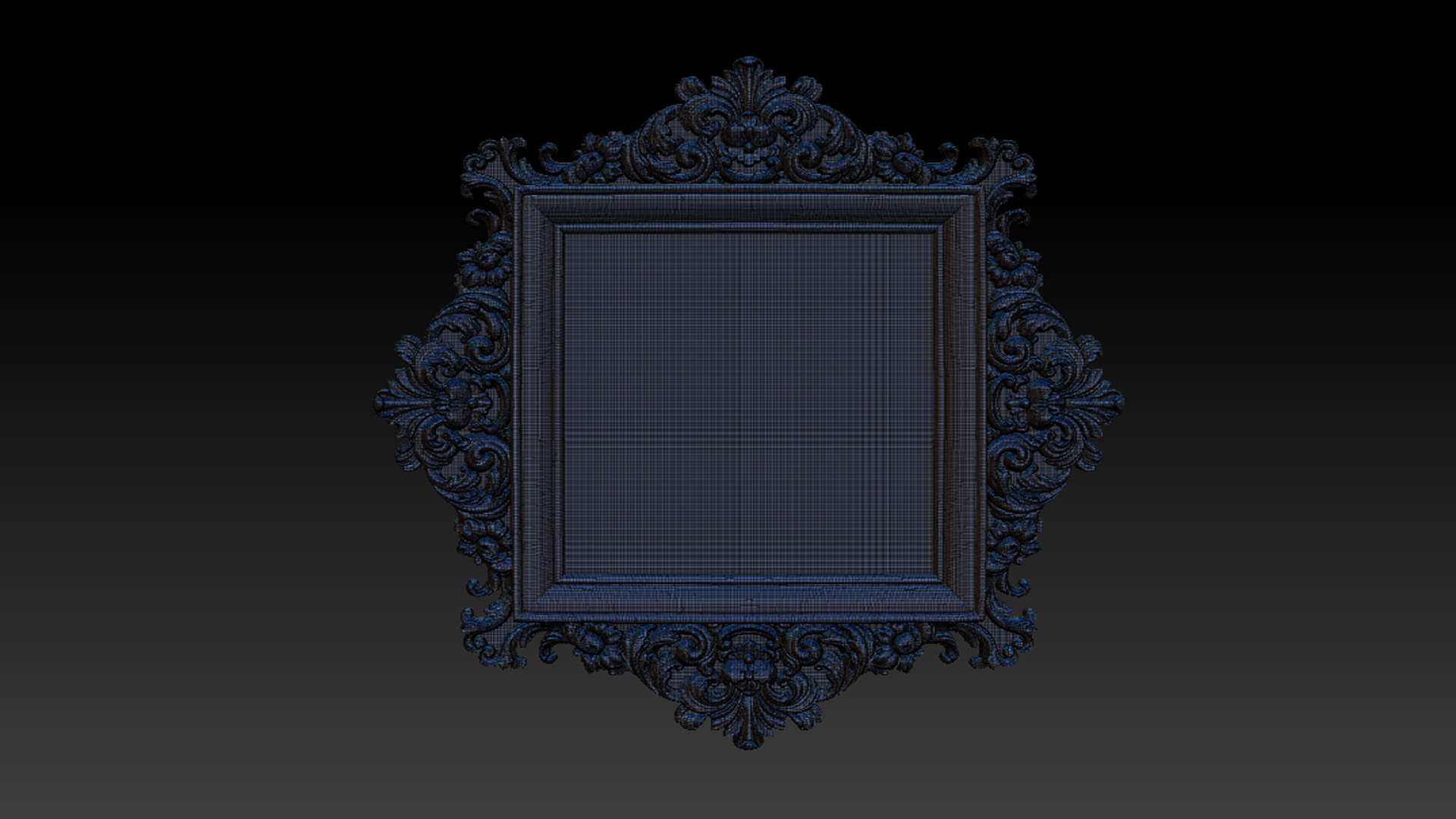 3D Classical Carved Frame - TurboSquid 1861901