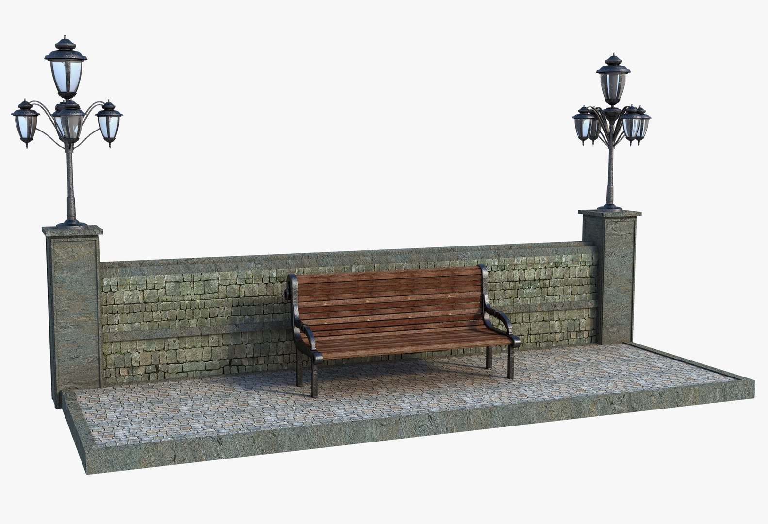 3D Classic Bench - TurboSquid 1480486