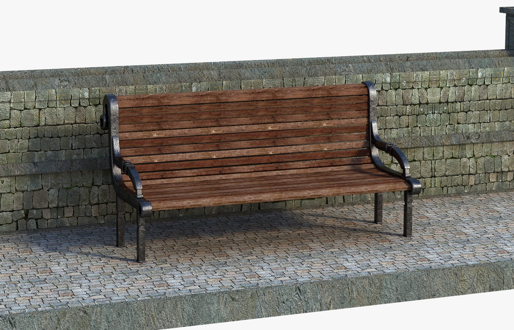 3D Classic Bench - TurboSquid 1480486