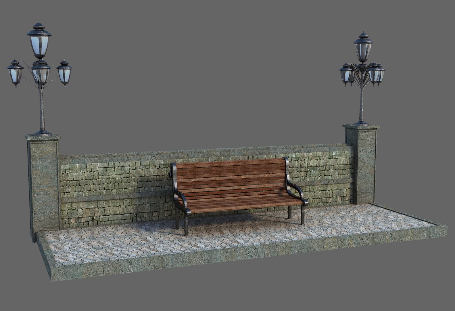 3D Classic Bench - TurboSquid 1480486