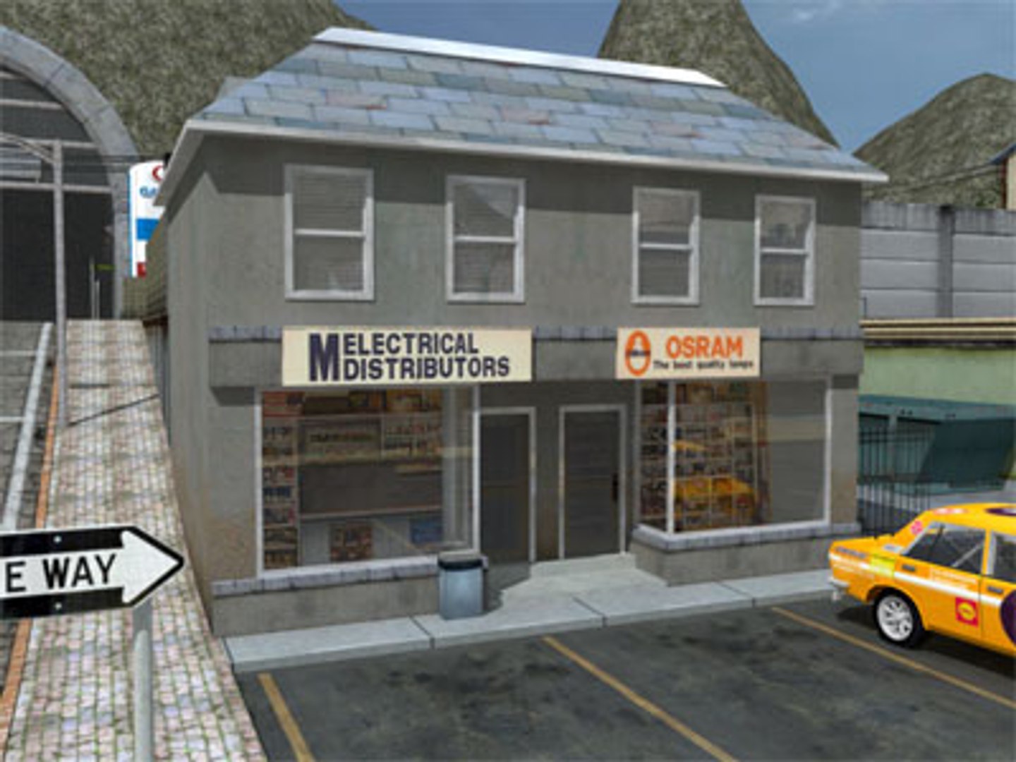 Free Small Shops 3d Model