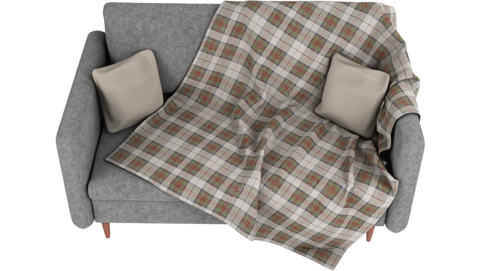 3D Simple Couch - TurboSquid 2081514