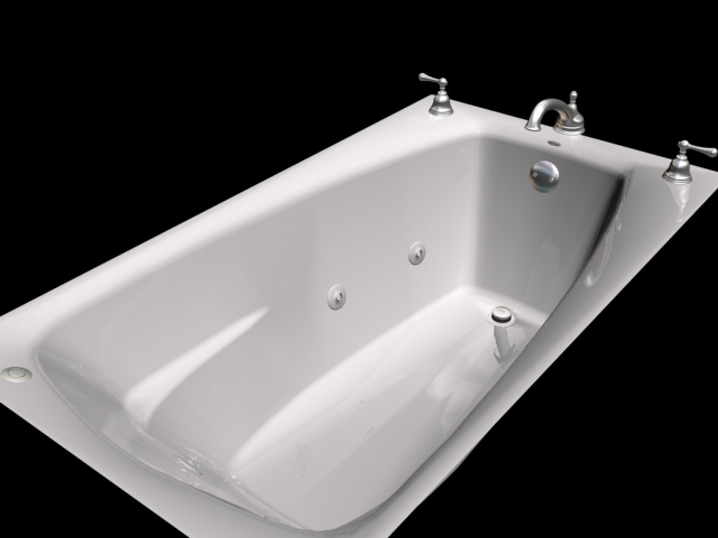 jacuzzi tub 3d max