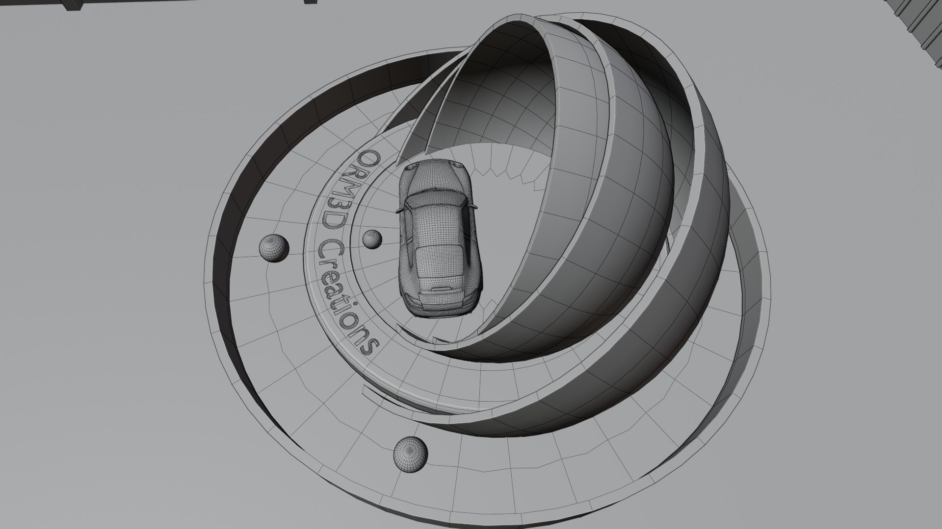 3D Futuristic 3D Car Display Booth Neon Lighting Exhibition Expo 3D ...