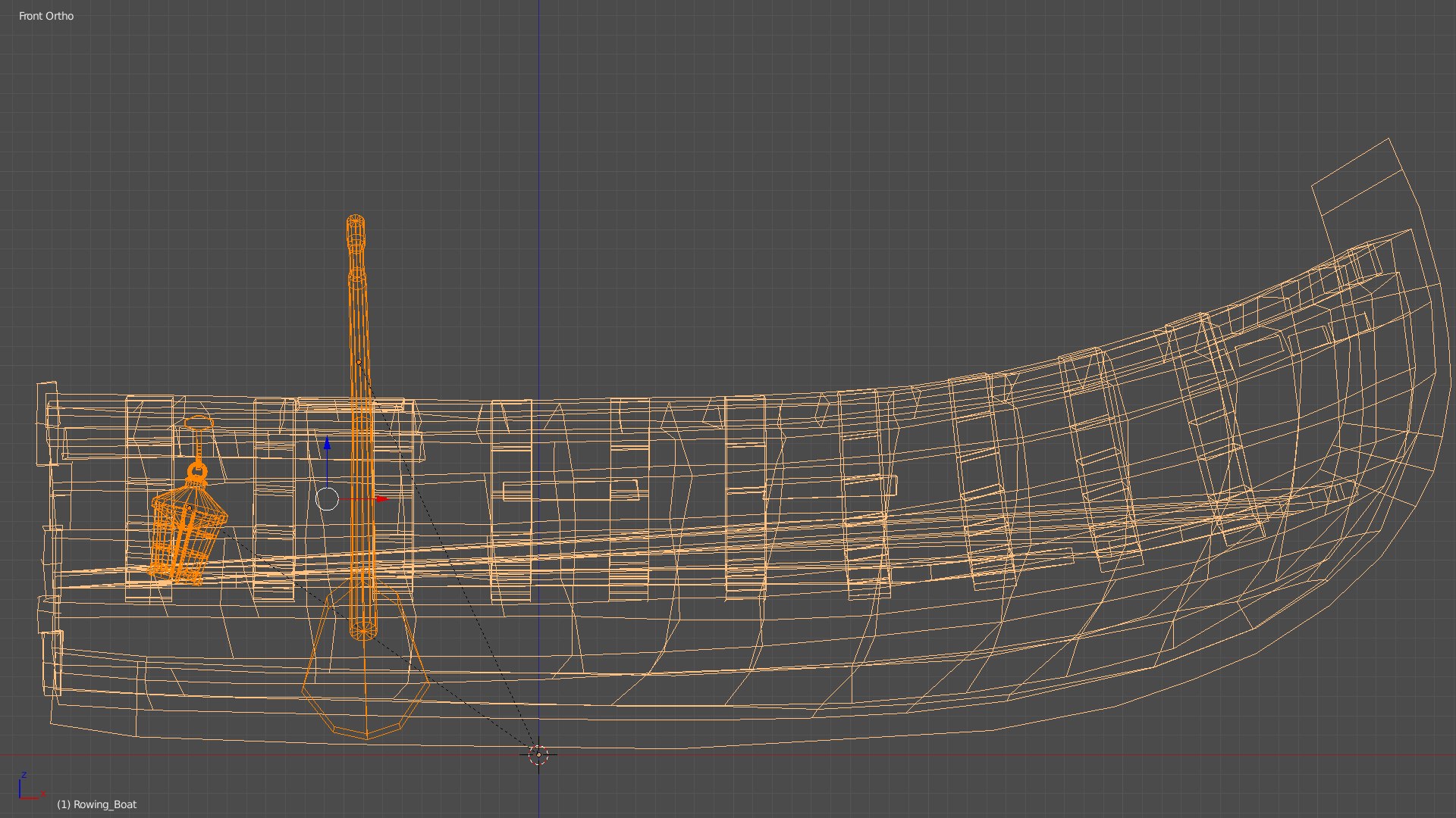 Rowing Boat Hand-painted Model - TurboSquid 1459903