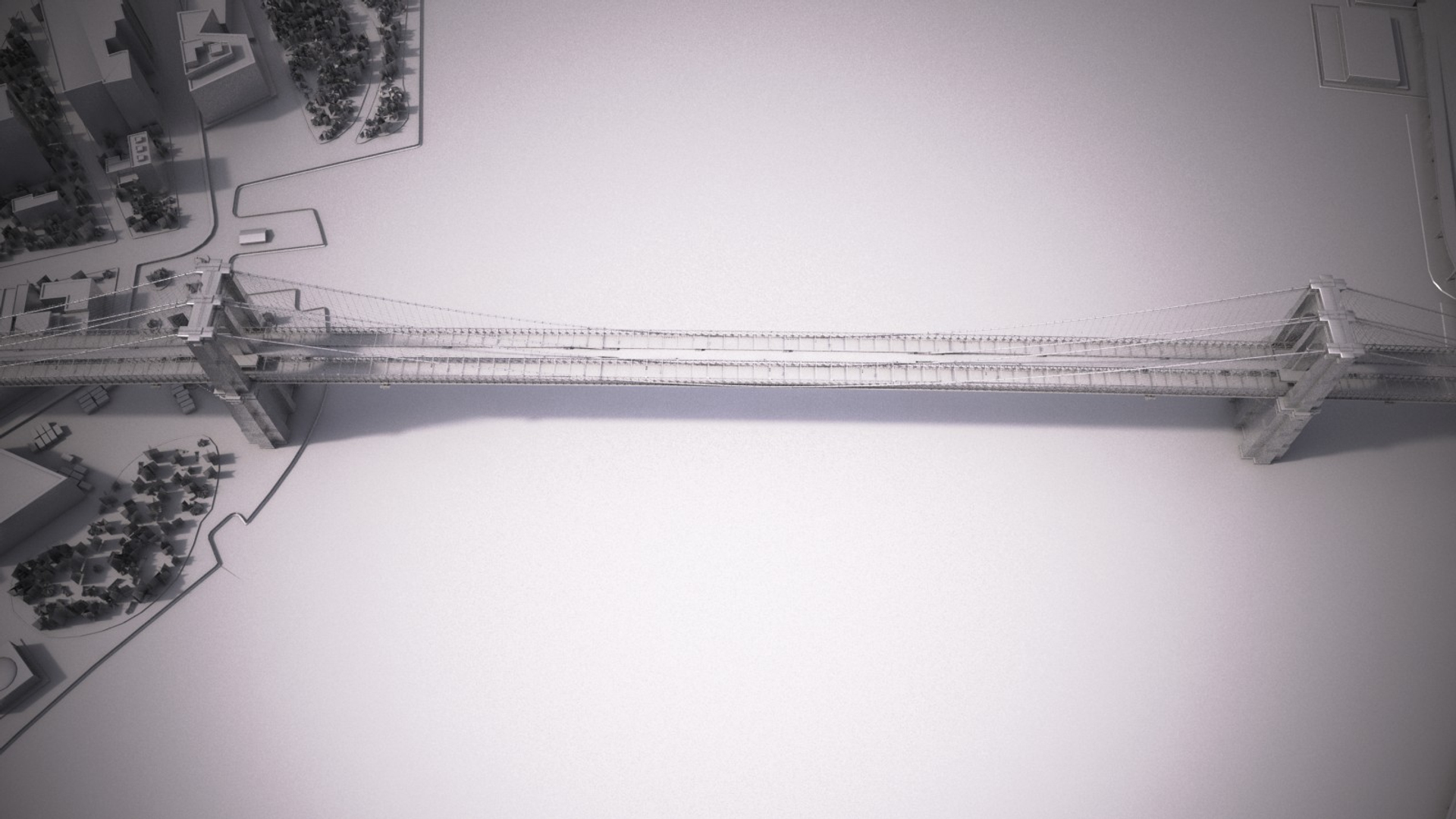 3d brooklyn bridge model