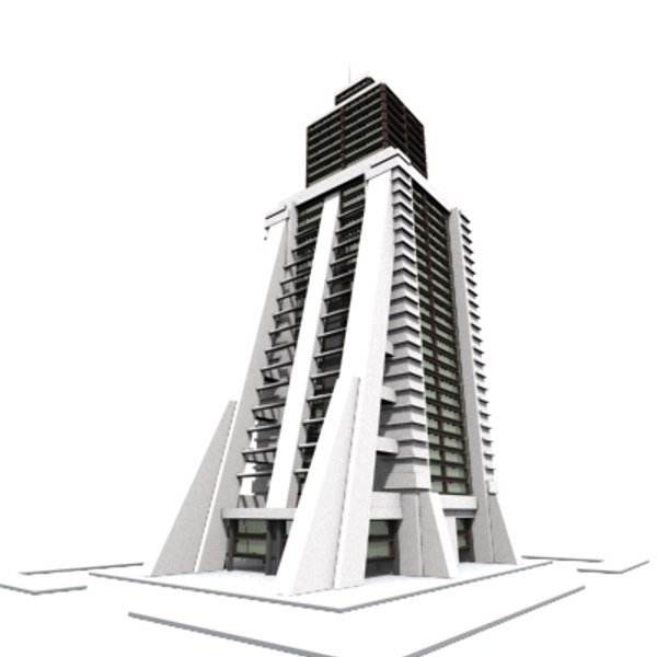 office building 3d obj