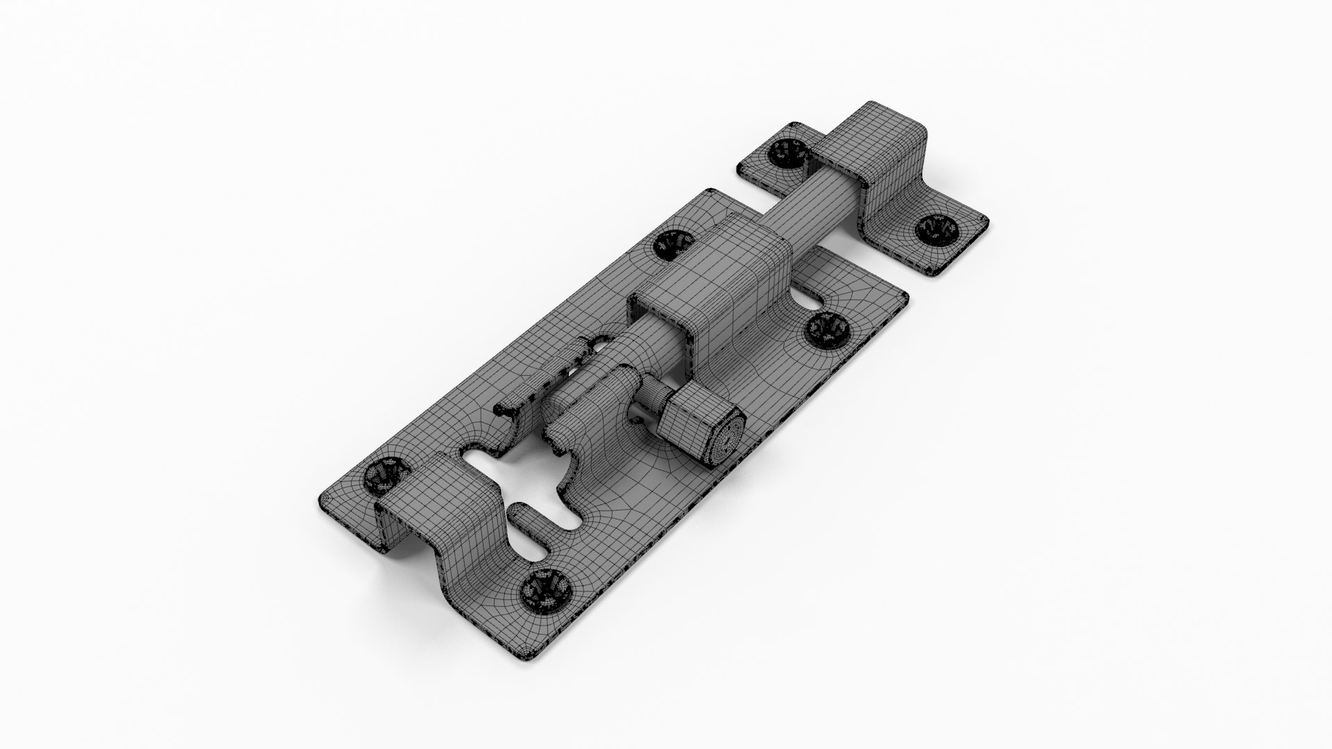 3D Barrel Bolt Latch - TurboSquid 1819835