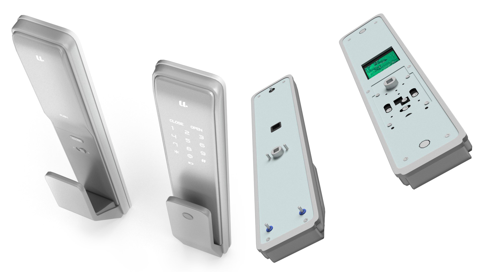 Smart Lock Xiaomi Mijia U M2 Silver 3D Model - TurboSquid 2274255
