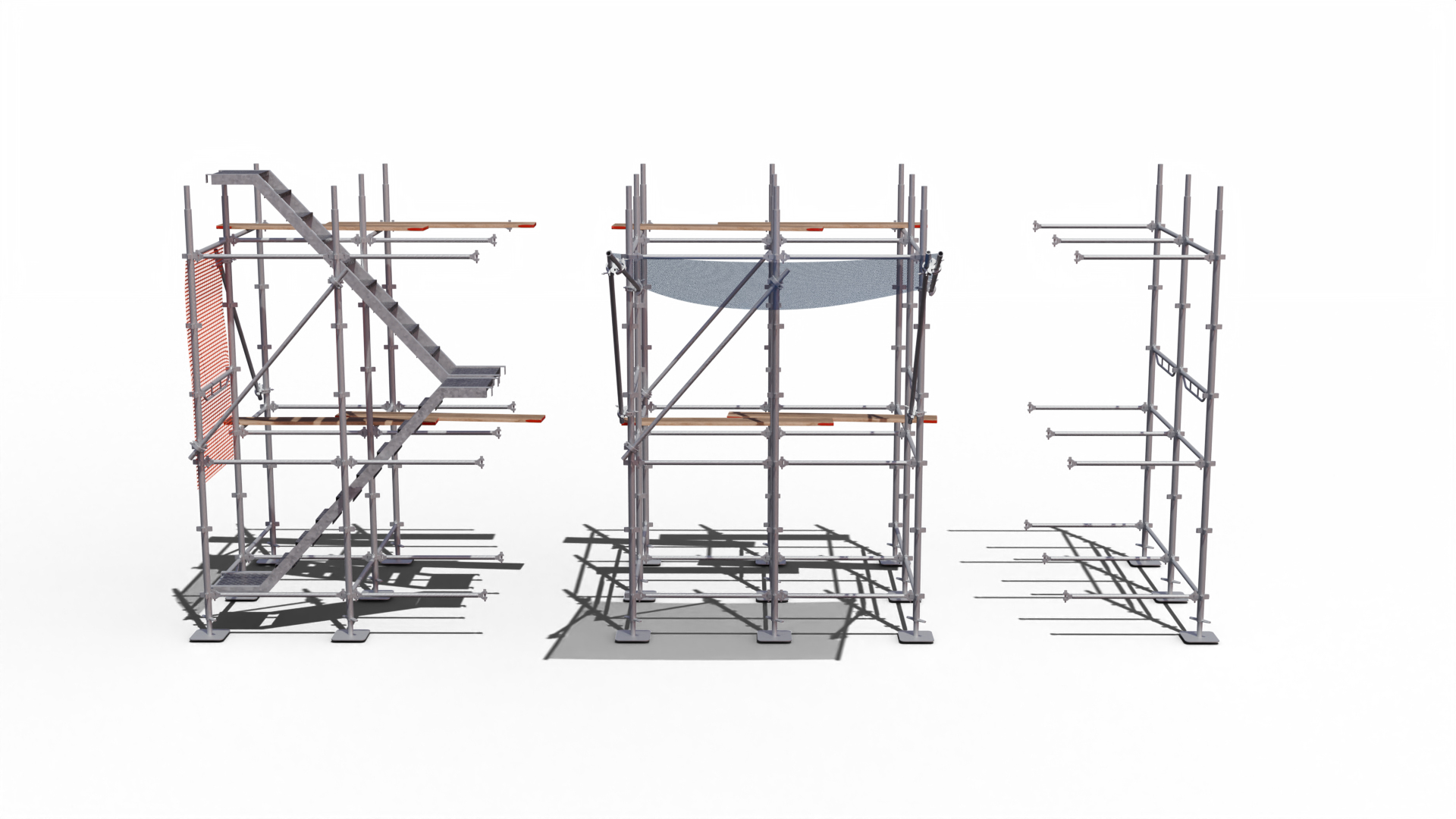 3D Modular Scaffold Staging Platform 3d Model Kit For Construction 3D ...