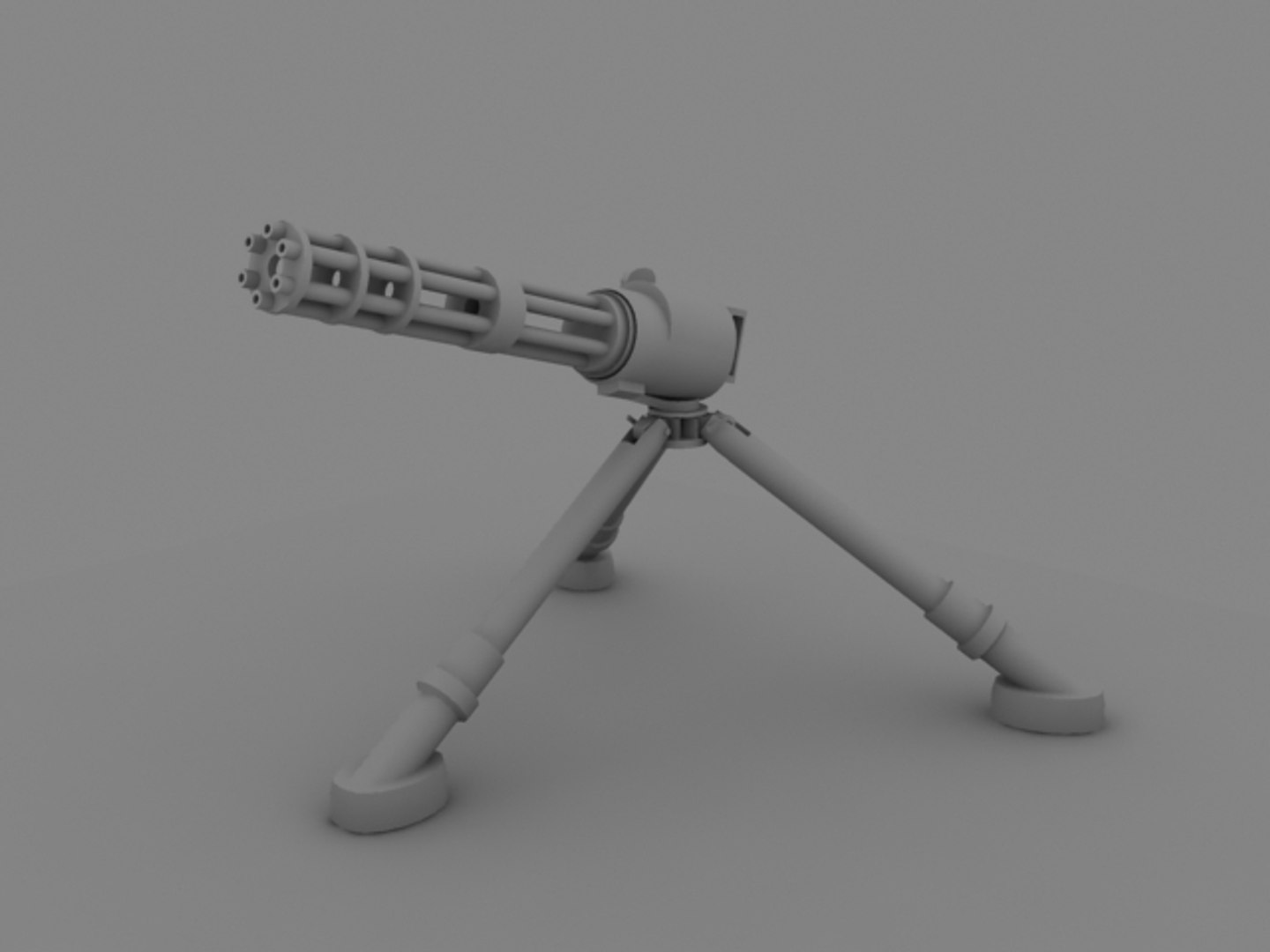 3d 3ds Gun Minigun
