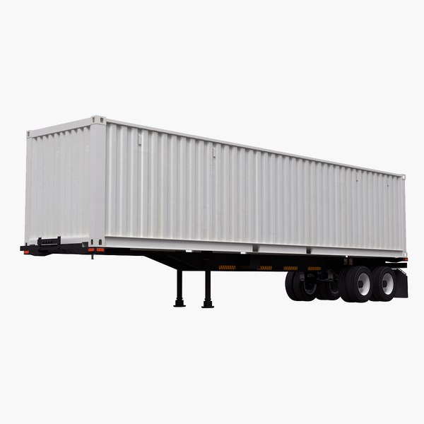 Mack anthem container trailer model - TurboSquid 1387851