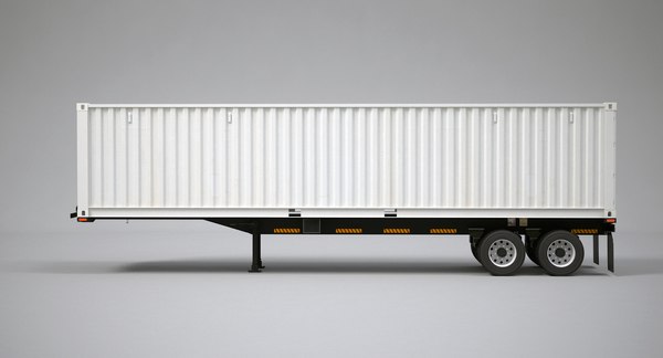 modelo 3d Remolque contenedor intermodal - TurboSquid 1388898