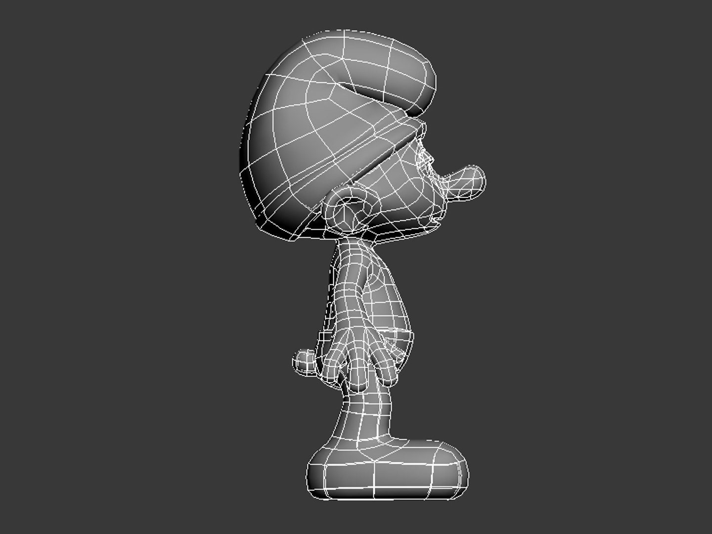 3ds Max Clumsy - Smurfs Modeled