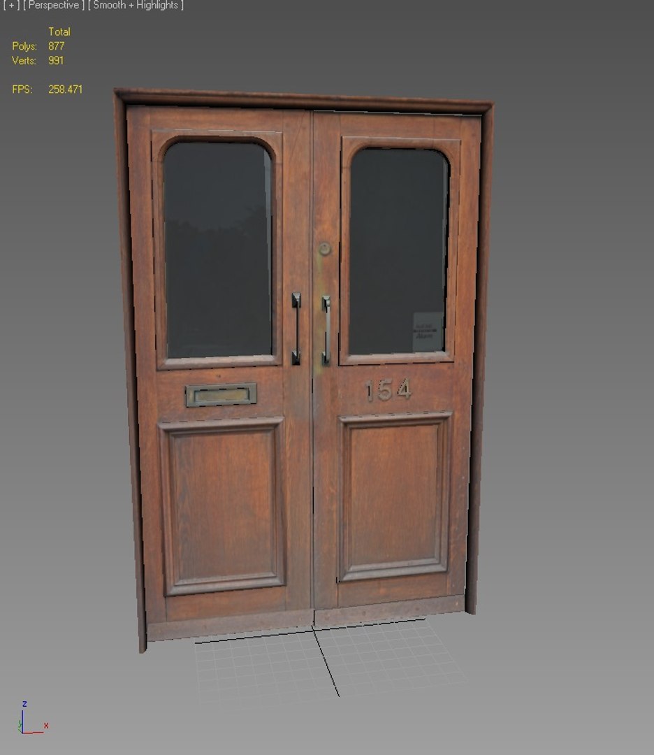 French Door 3D Model - TurboSquid 1485322