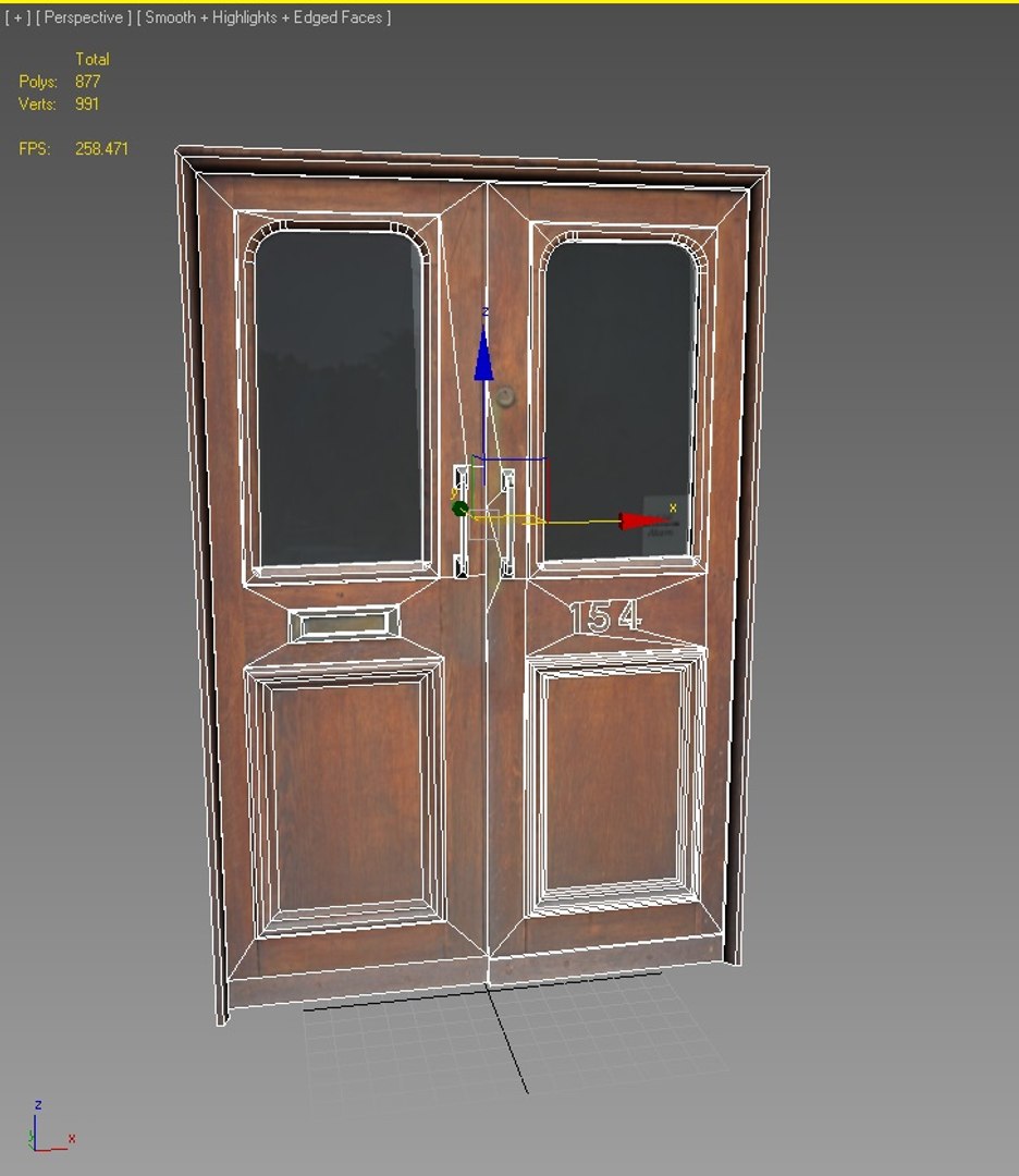 French Door 3D Model - TurboSquid 1485322