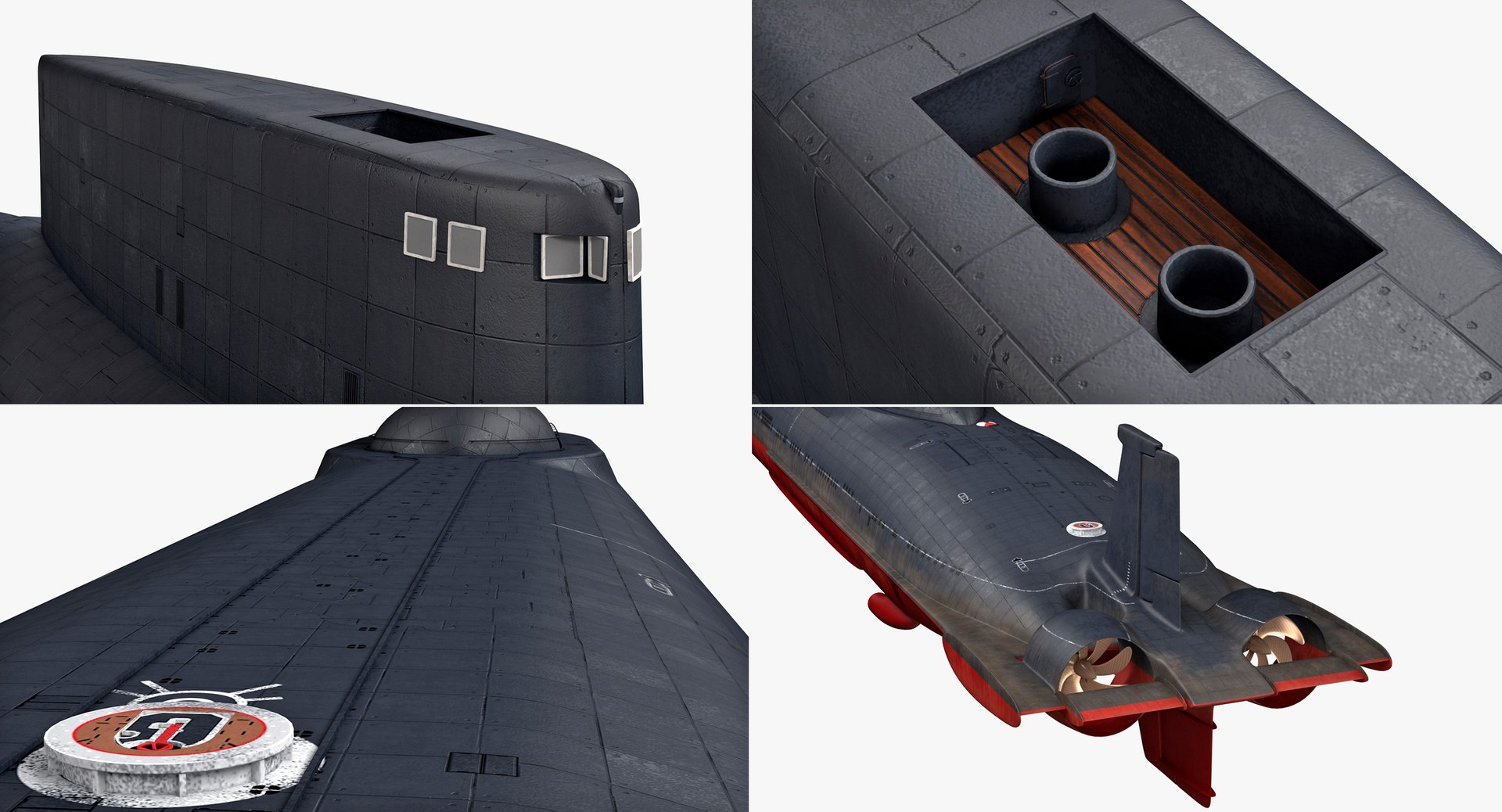 3D Typhoon Class Submarine Project Model - TurboSquid 1209408