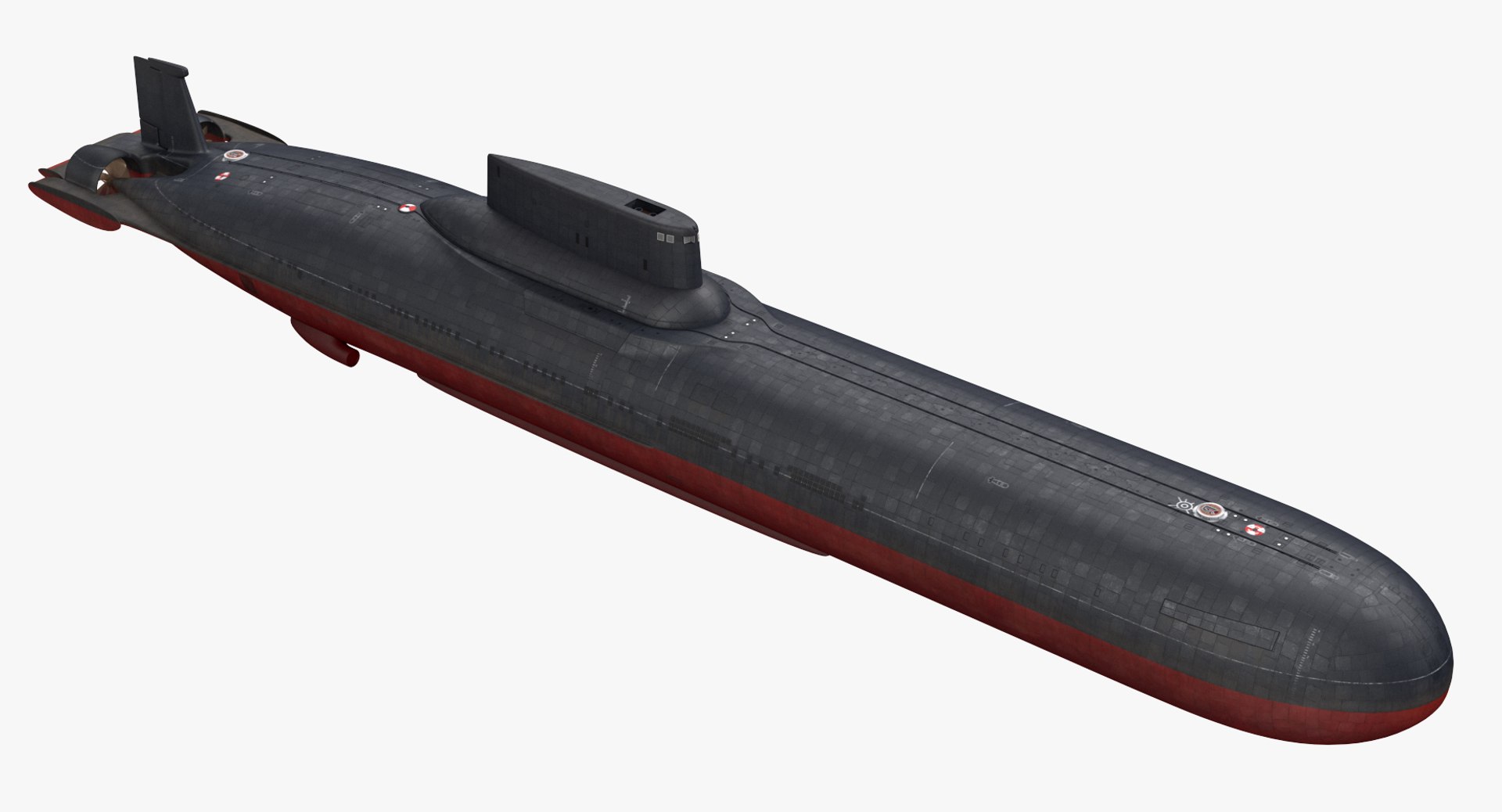 3D Typhoon Class Submarine Project Model - TurboSquid 1209408