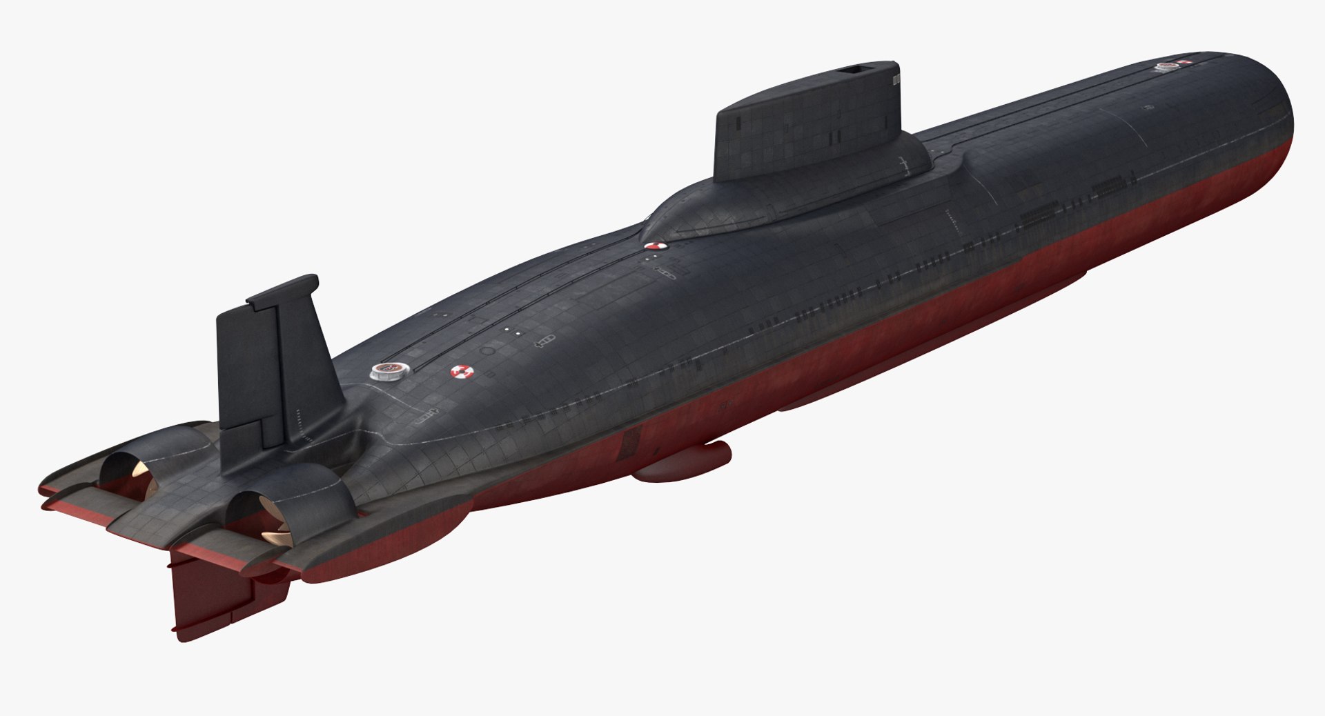 3D Typhoon Class Submarine Project Model - TurboSquid 1209408