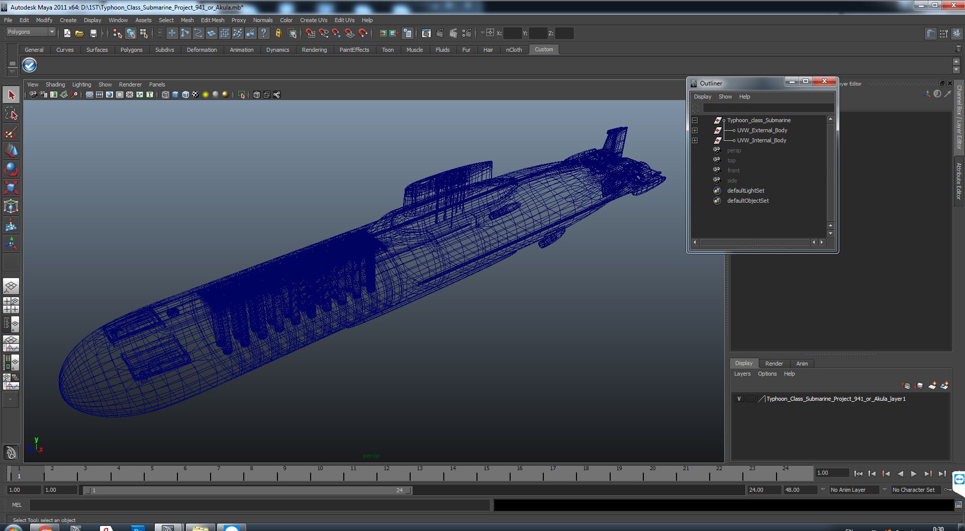 3D Typhoon Class Submarine Project Model - TurboSquid 1209408