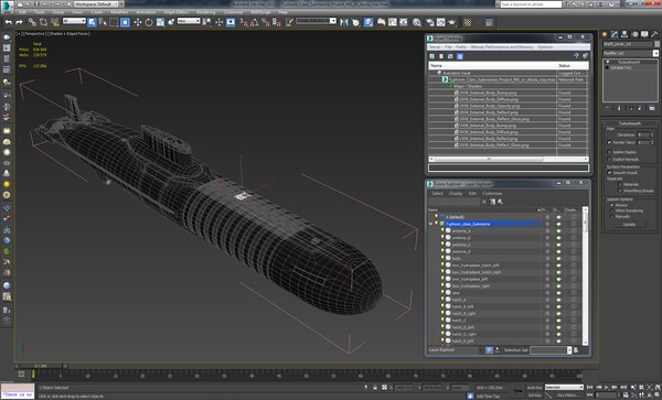 3D typhoon class submarine project model - TurboSquid 1209408