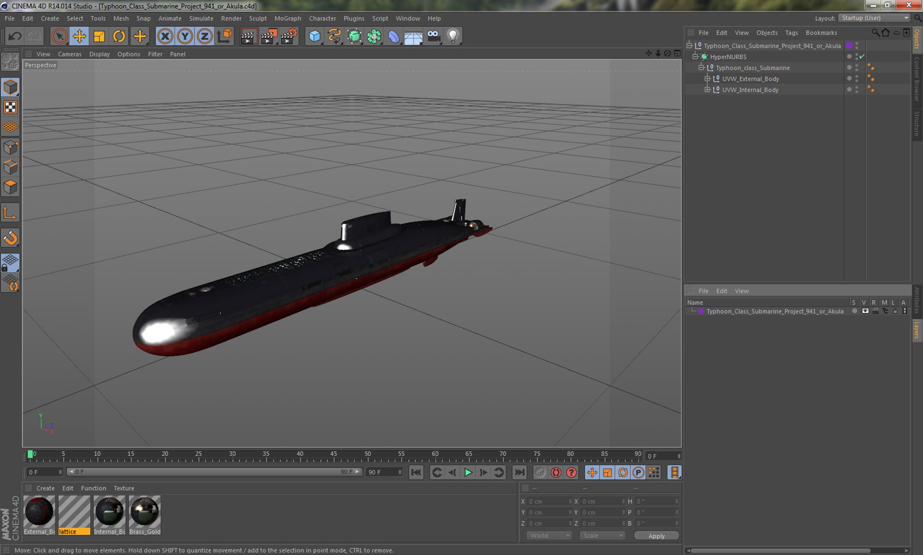 3D Typhoon Class Submarine Project Model - TurboSquid 1209408