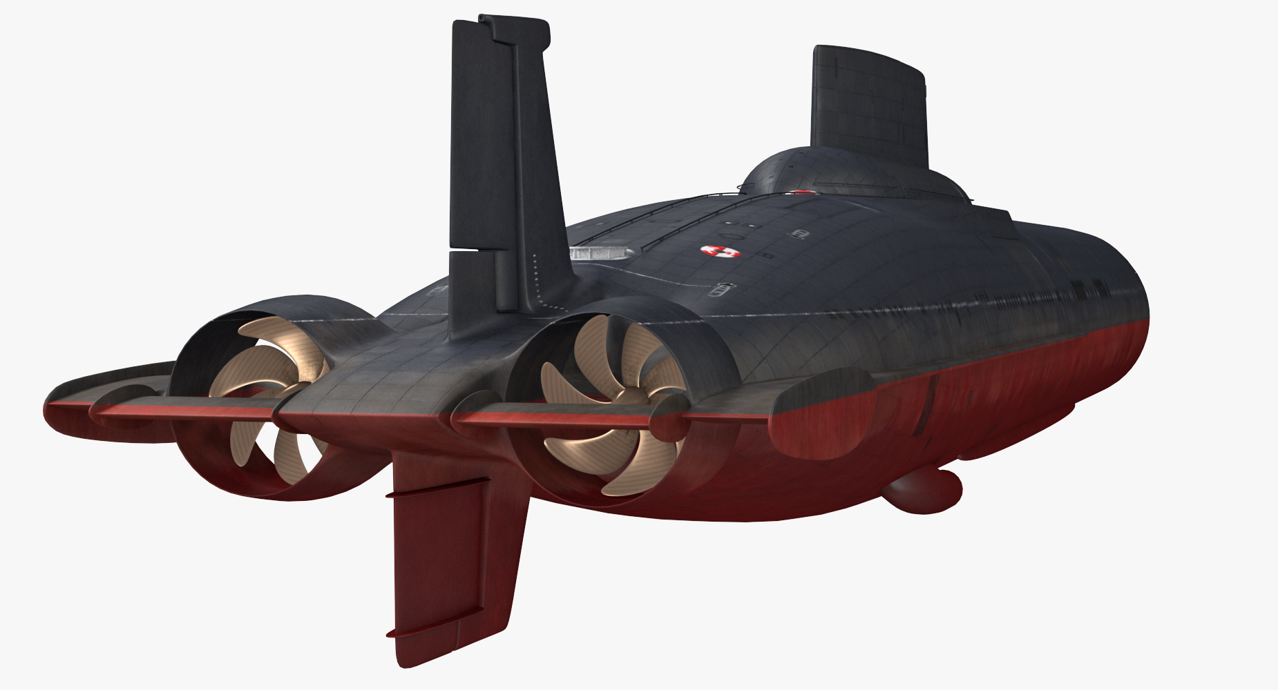 3D typhoon class submarine project model - TurboSquid 1209408