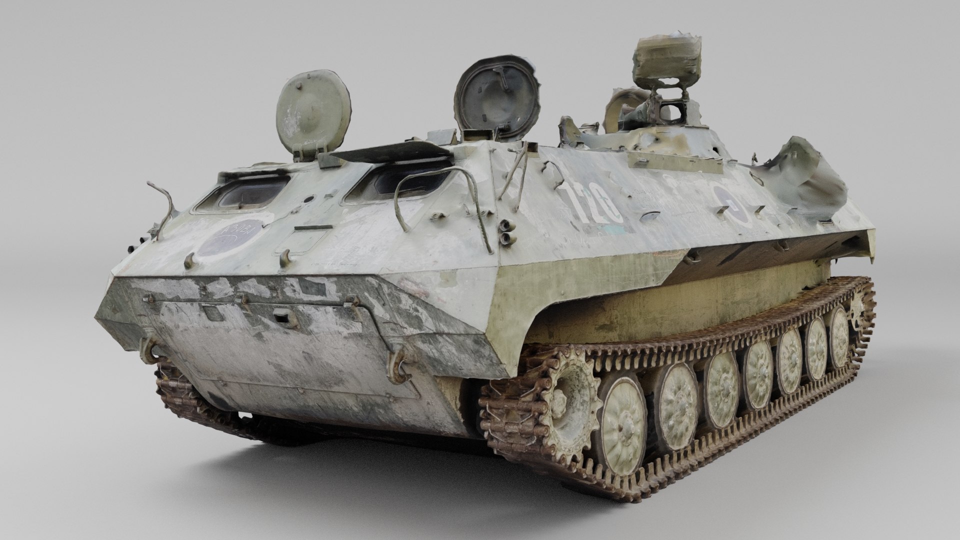 Russian MT-LB Literally Multi-purpose Towing Vehicle Destroyed By ...