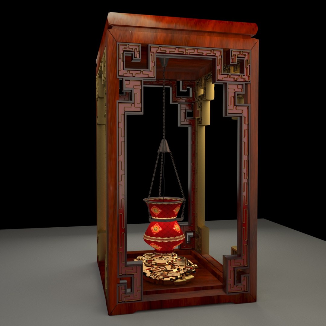 Chinese Red Lantern 3D Model - TurboSquid 1579120