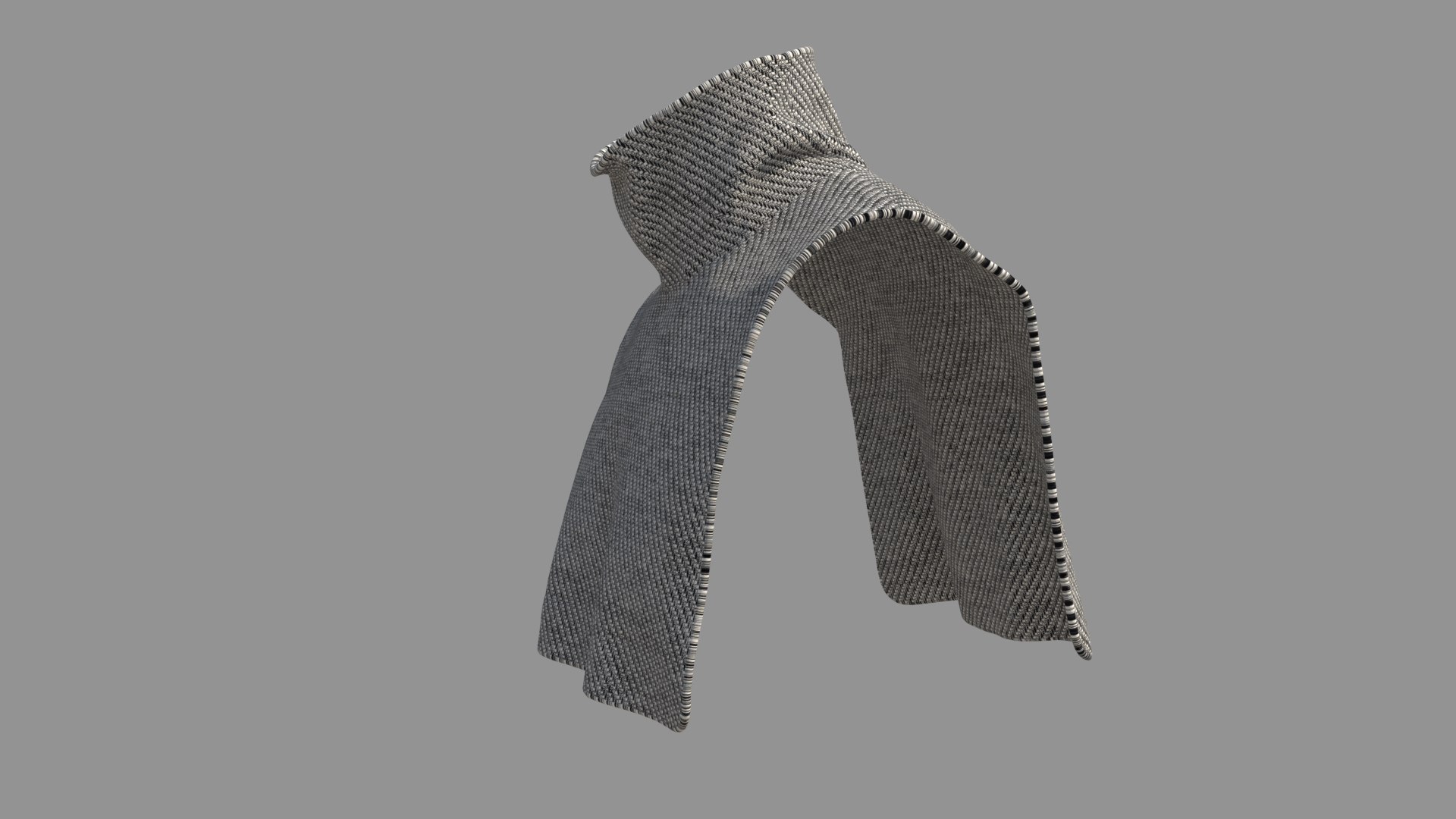 Scarf - High Neck Collar 3D Model - TurboSquid 1977859