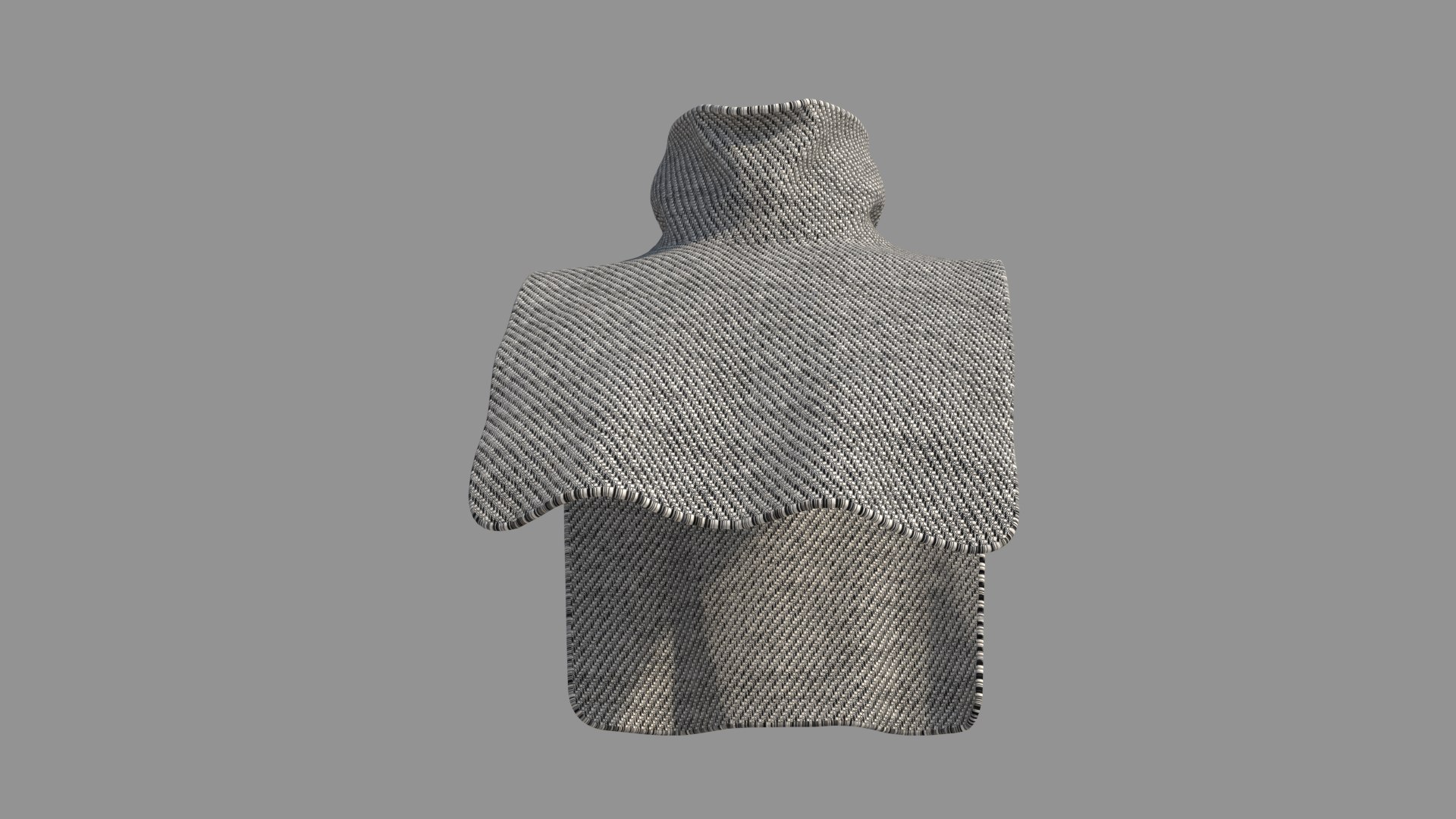 Scarf - High Neck Collar 3D Model - TurboSquid 1977859