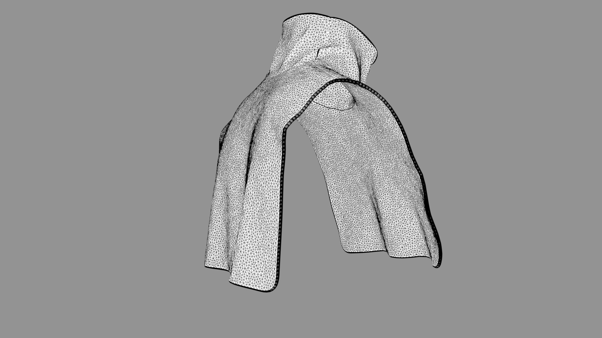 Scarf - High Neck Collar 3D Model - TurboSquid 1977859