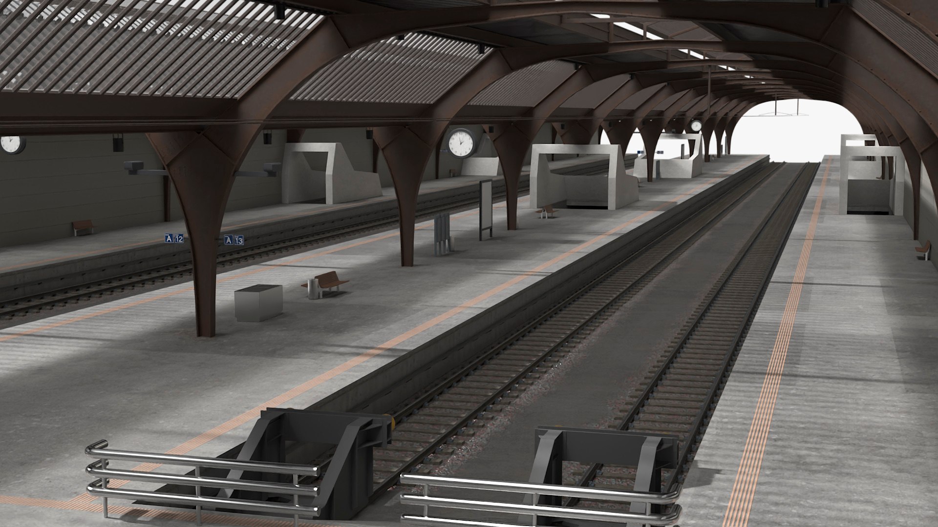 3D Train Platform Model - TurboSquid 2339104