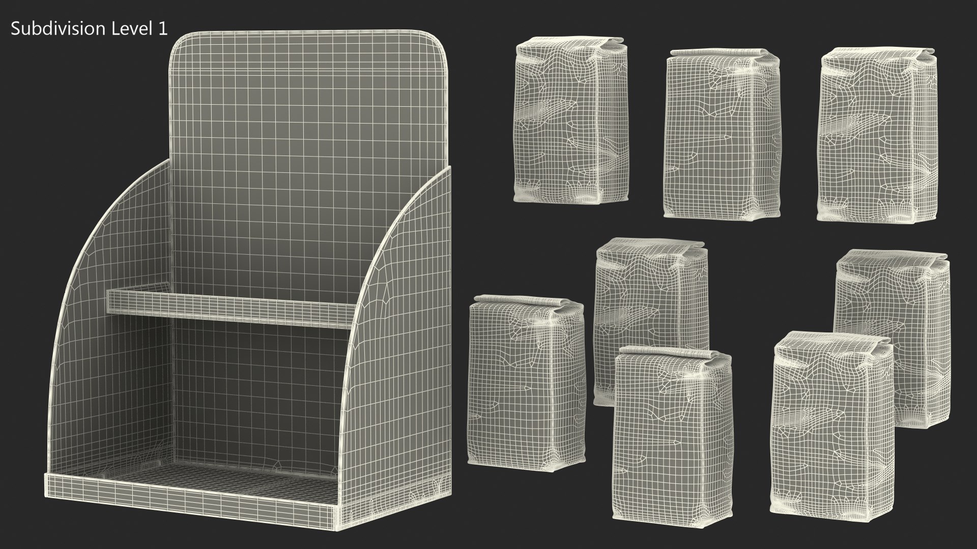 Holidays Coffee Sale Display 3D Model - TurboSquid 2136377