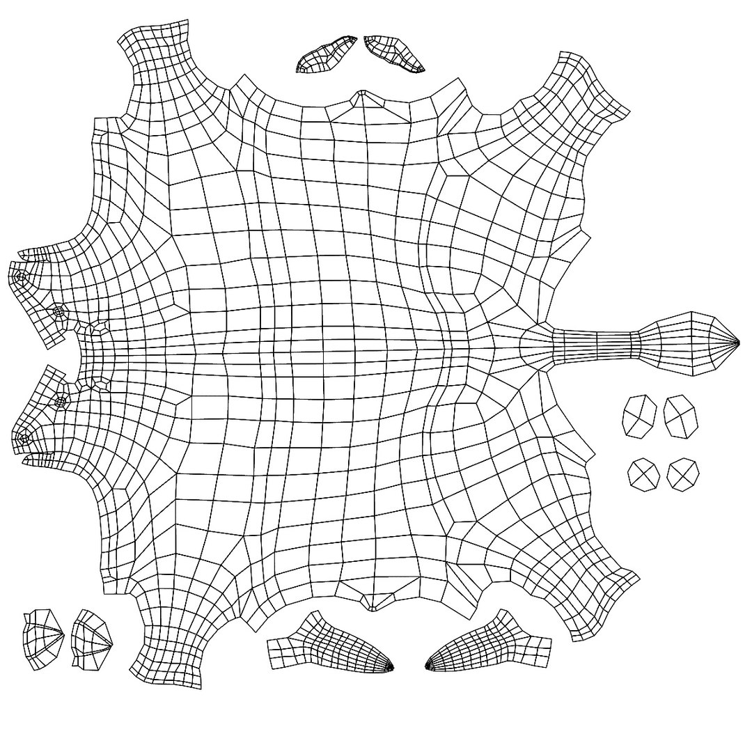 base mesh bull 3d model