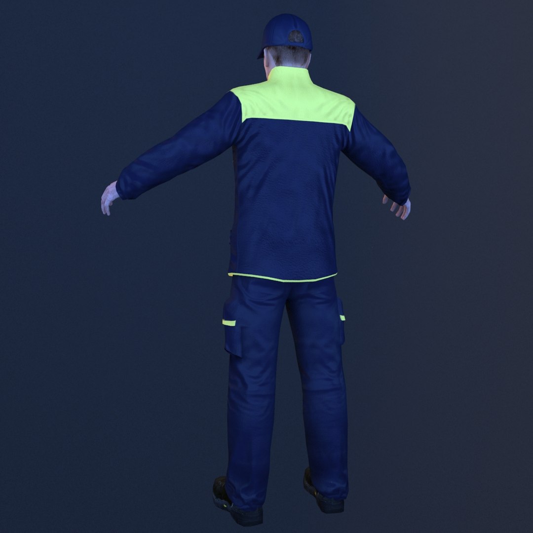 3D Mechanic Man Model - TurboSquid 1412364